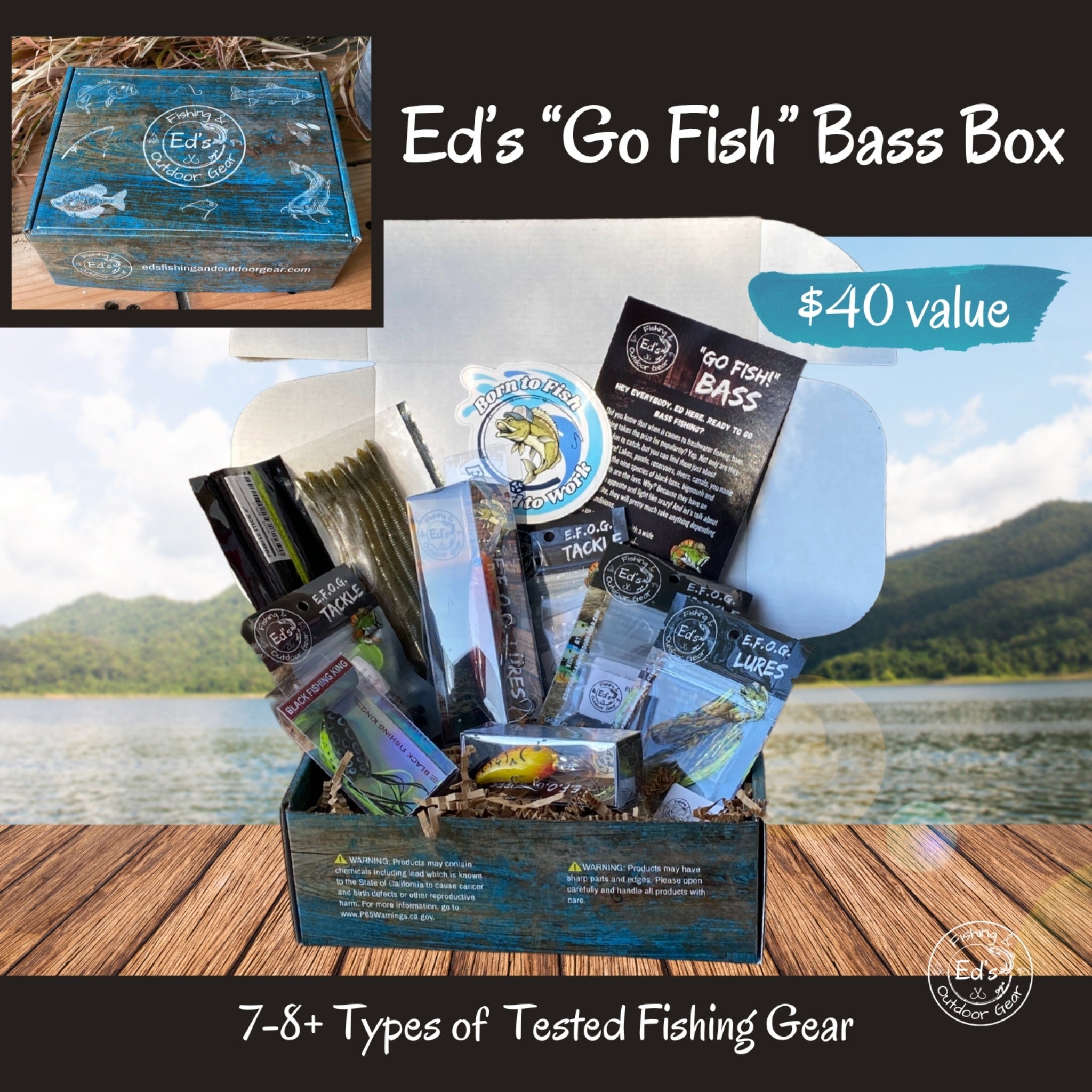 Ed's "Go Fish!" Bass Fishing Box